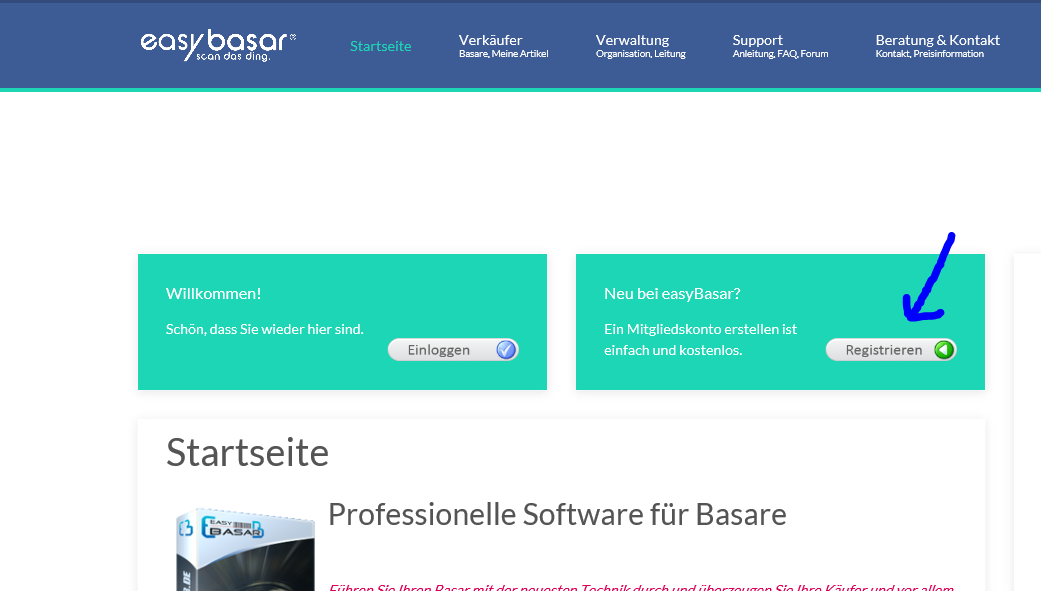 Bergkirchner Kinderkiste - BeKiki - Easybasar Anmeldung